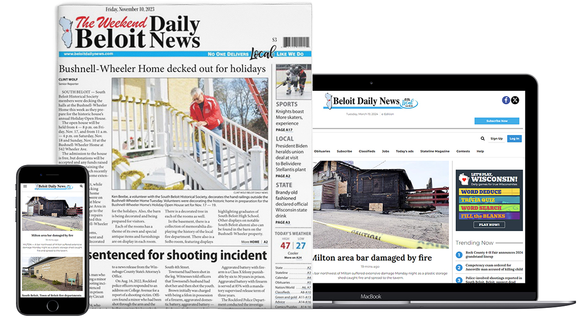 Beloit Daily News Subscription & Home Delivery Options | Subscriber ...